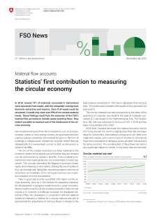 Material flow accounts - Statistics′ first contribution to measuring ...