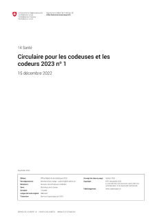 Circulaire pour les codeuses et les codeurs 2023 n° 1 - A appliquer aux cas avec une date de ...