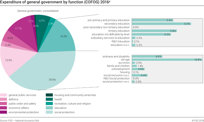 Expenditure of general government by function (COFOG) - 2016 | Diagram ...