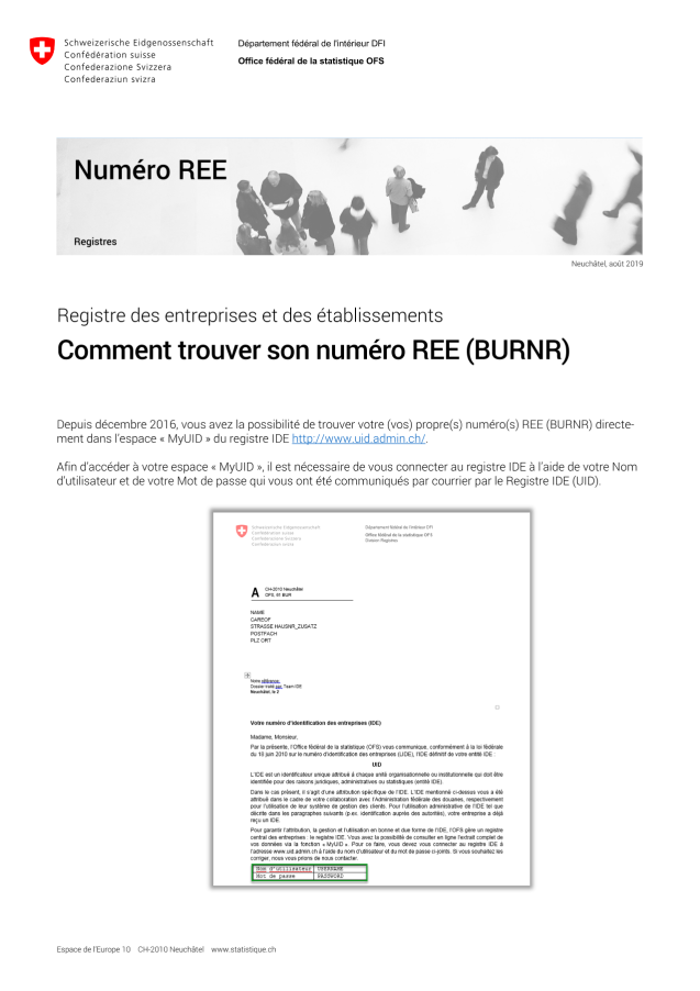 Comment trouver son propre numéro REE ? | Publication | Office fédéral ...